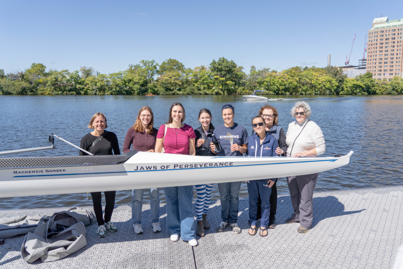 Rowing Unveils New Eight-Person Boat in Dedication Ceremony | Simmons ...
