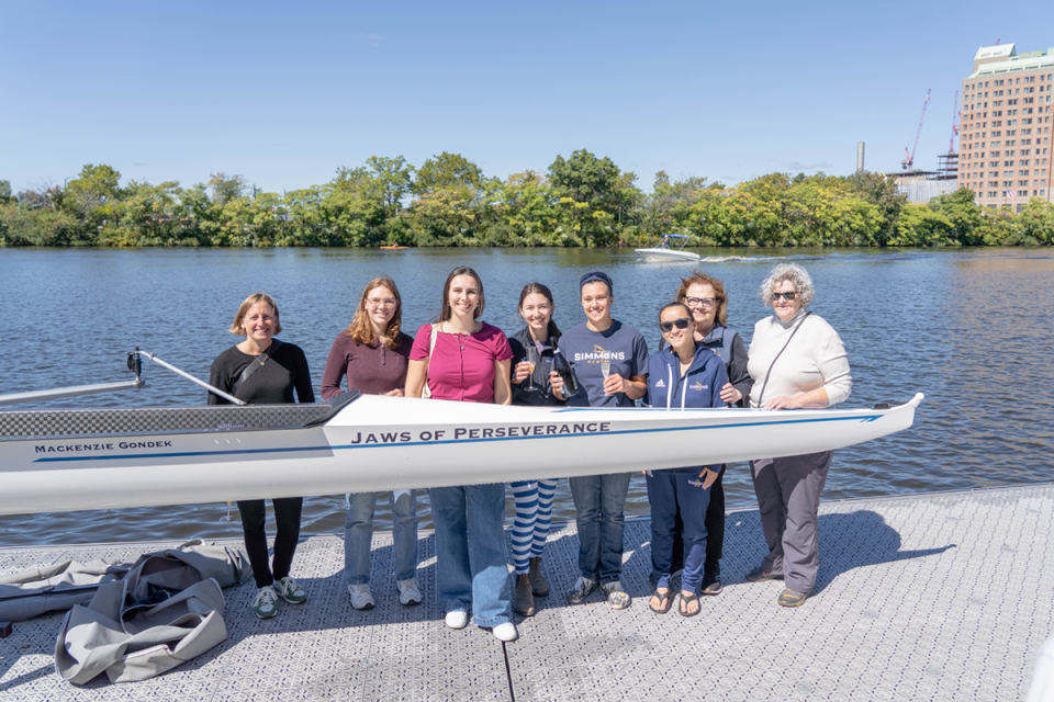Rowing Unveils New Eight-Person Boat in Dedication Ceremony | Simmons ...